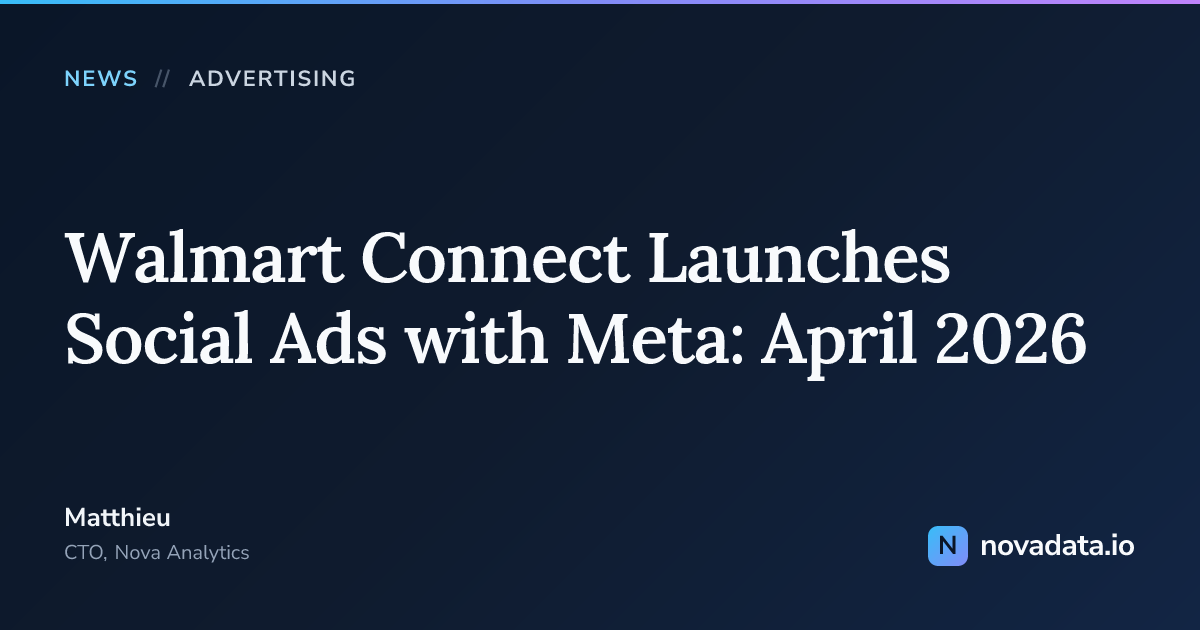 Walmart Connect Launches Social Ads with Meta: April 2026